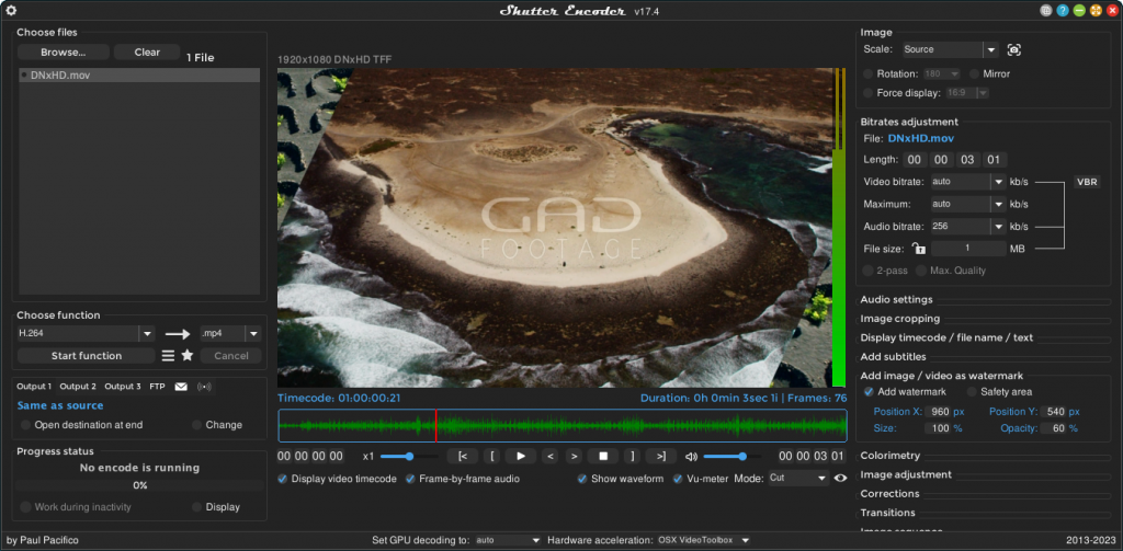 Shutter Encoder - Encoding|Converting video FREE PC|Mac