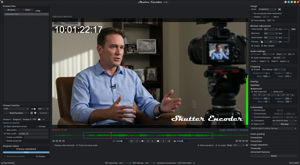 Shutter Encoder - Encoder|Converter video FREE PC|Mac